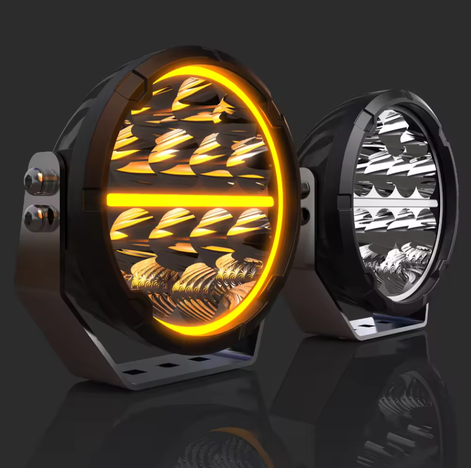 HELIOS Dual color Driving Light |9 Inches| |TLD|